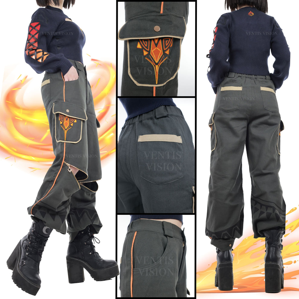 Mavuika Pants - Subtle Genshin Impact Inspired Cargos – Ventis Vision