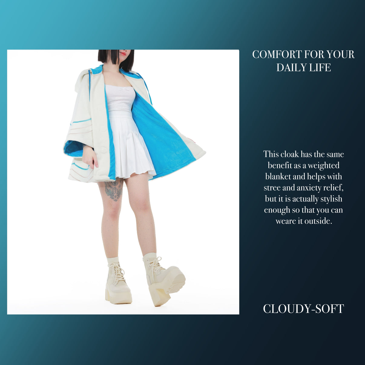 Venti Cloak - A Fashion Piece with the comfort of a weighted blanket ...